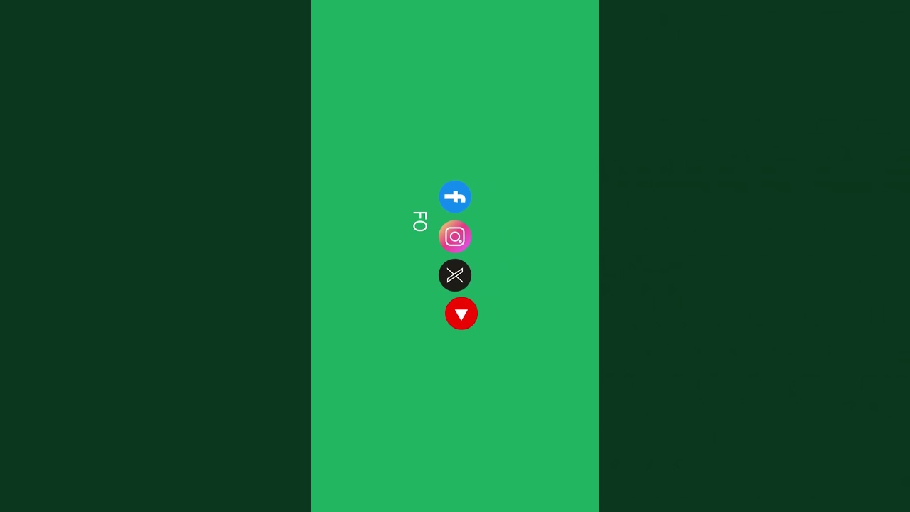 Social Media Follow us Animation Green Screen Background  #humloart