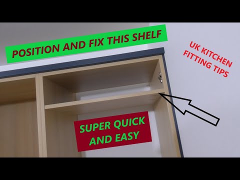 Kitchen fitting UK***ACCURATELY POSITION AND FIX FRIDGE/FREEZER HOUSING TOP SHELF***