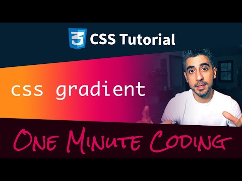 CSS Gradient Background - One Minute Coding ⏱