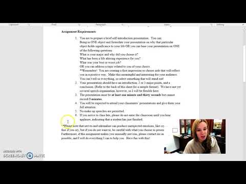 Self Intro Speech Guidelines