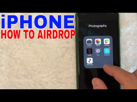 ✅ How To Airdrop Photos With iPhone 🔴