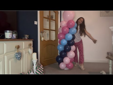 Unboxing and blowing up a standing balloon column from SHEIN