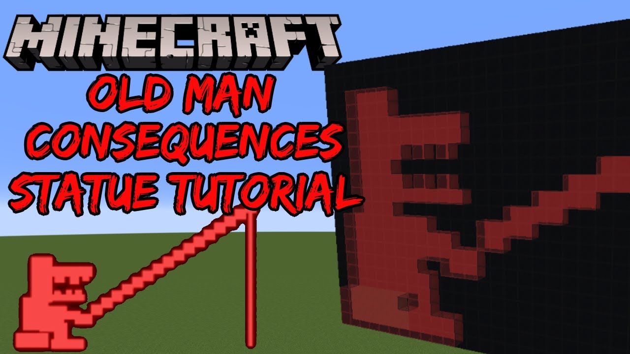 Minecraft Tutorial: Old Man Consequences Pixel Art (Five Nights at Freddy's: Ultimate Custom Night)