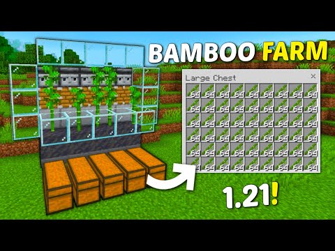 Minecraft Easiest Bamboo Fuel Farm in 1.21 tutorial!