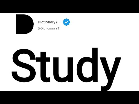 Study Meaning in English