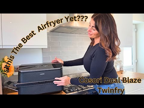 Air fryer cooking, Product opening & review/ Cosori Dual Blaze Twinfry #airfryer