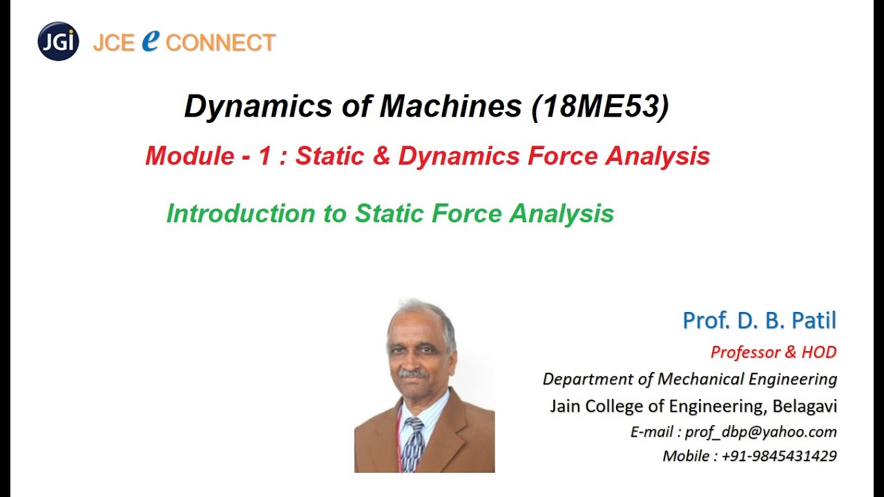 DOM : Introduction to Static Force Analysis (Module 1.1)