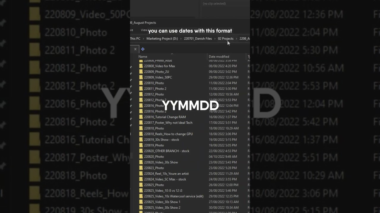 Auto Arrange your files with this naming method.