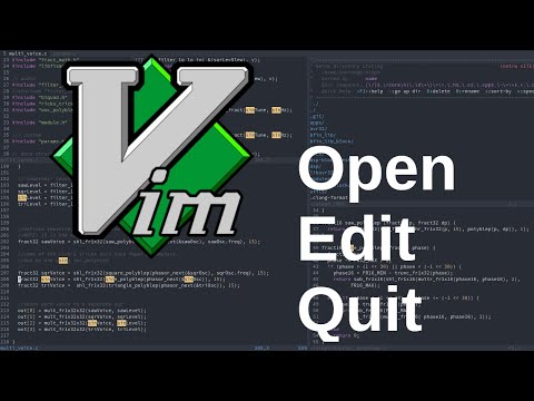 Vim Open a file, edit, and quit