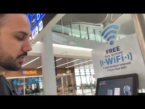 How to use wifi on Airport | Istanbul Airport wifi kiosk