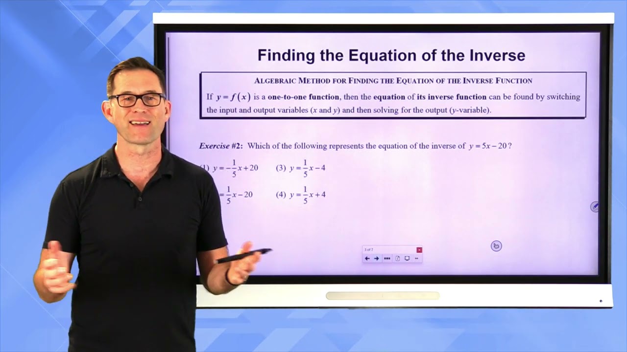 N-Gen Math Algebra II.Unit 3.Lesson 4.Inverses of Linear Functions