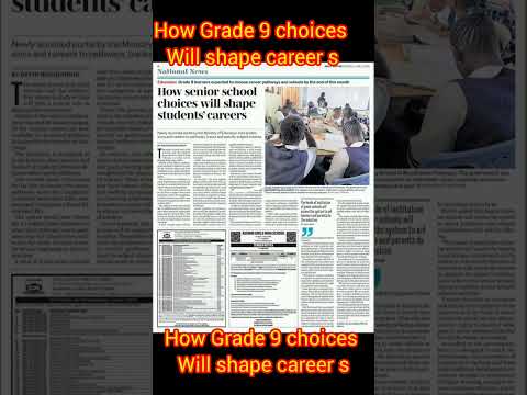 how Grade 9 choices will shape careers