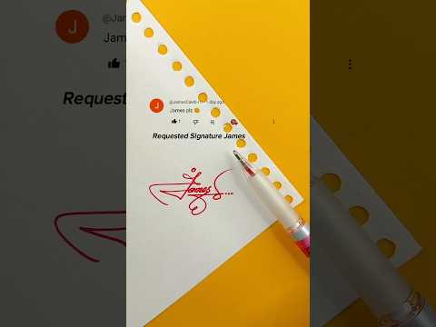 James Signature Design | How To Sign The Letter J #shorts