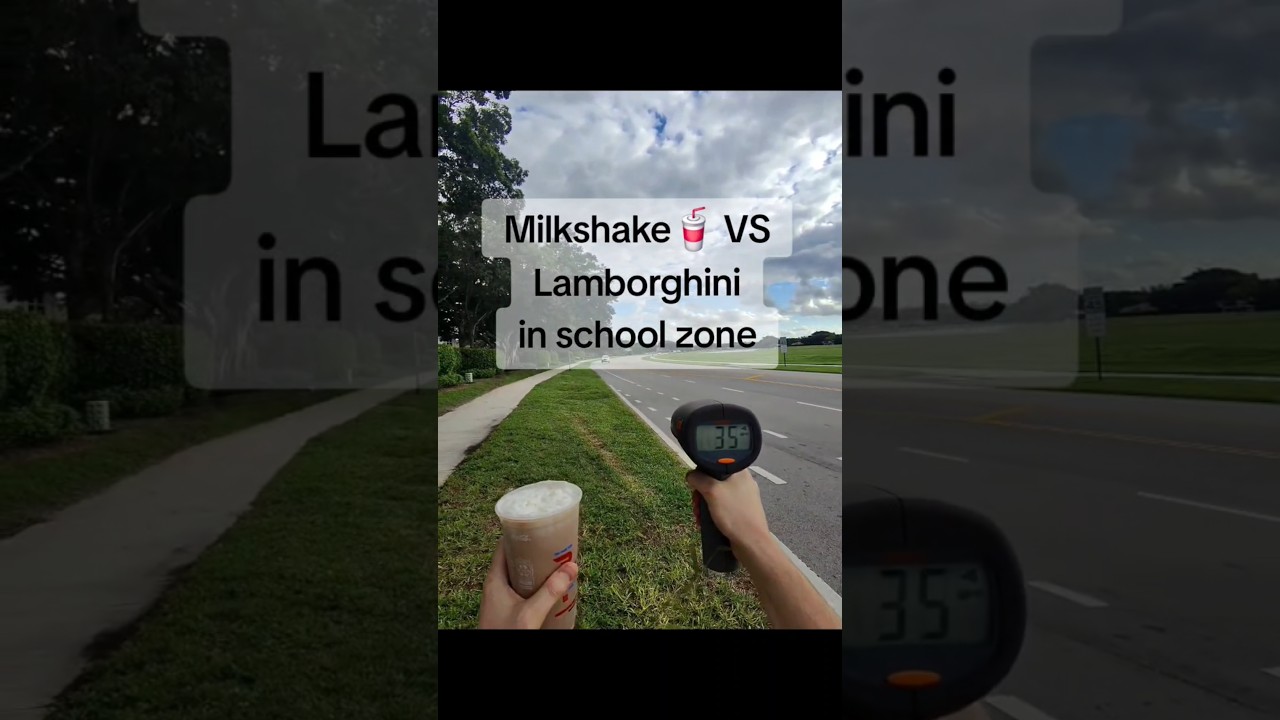throwing milkshakes at speeding cars in school zones