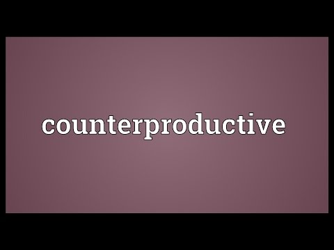 Counterproductive Meaning