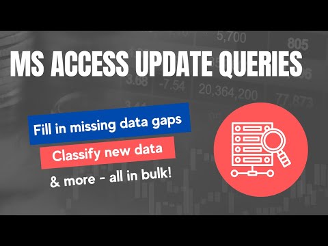 MS Access Update Queries - Make data changes in bulk/mass to your table and save loads of time!