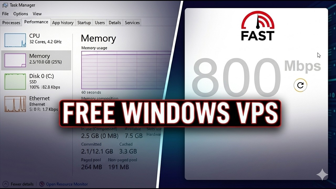 I Turned GitHub Codespaces into a FREE Windows VPS (16GB RAM Cloud PC Setup)