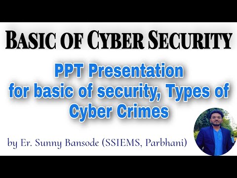Basic of Cyber Security | PPT presentation and explanation 2024 | Types of Hacker.......