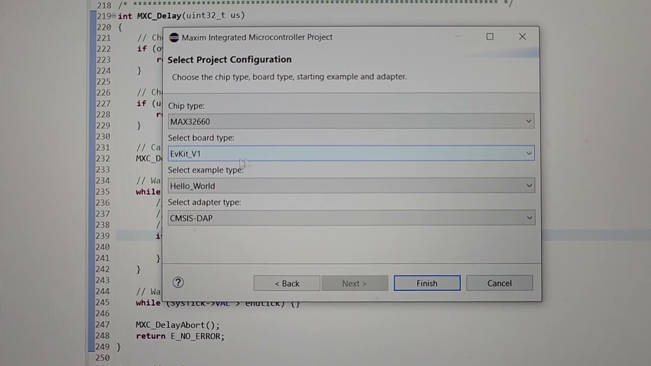 MAX32660-EVSYS MCU Eval & Maxim Eclipse IDE Quick Start