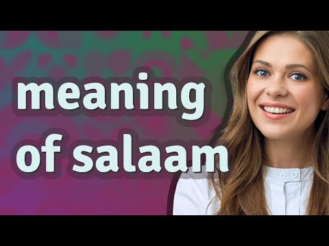Salaam | meaning of Salaam