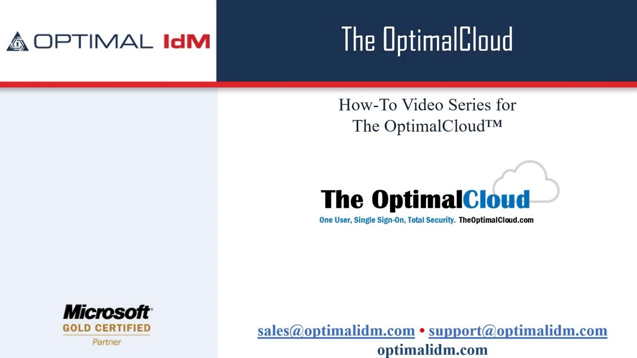 The OptimalCloud - How To Setup Behavioral Biometrics MFA