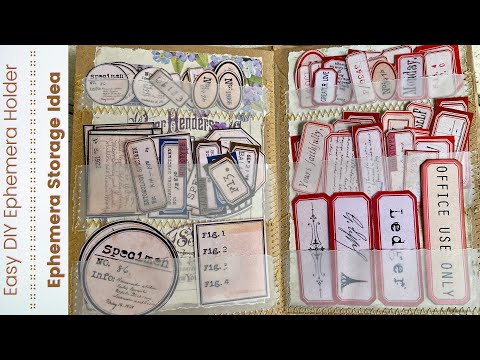 An Easy & Affordable Little DIY File Folder for Ephemera Storage