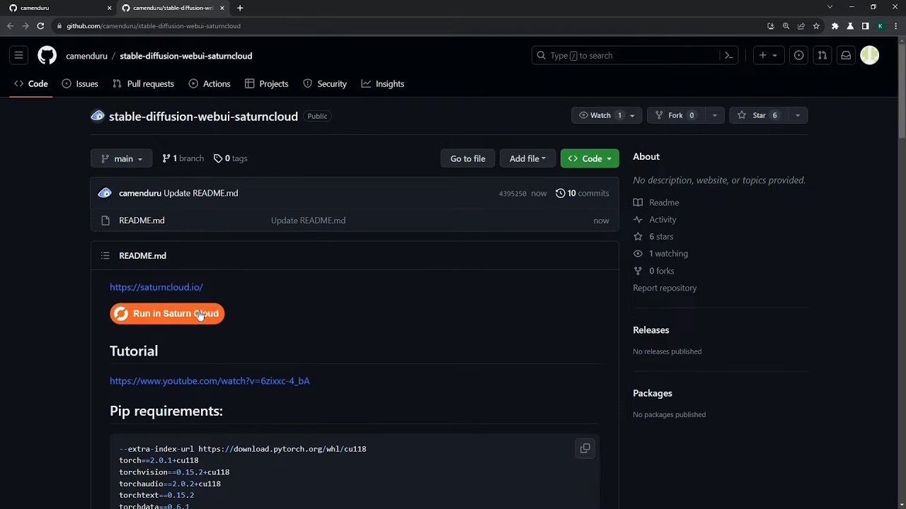 Stable Diffusion WebUI SaturnCloud Tutorial