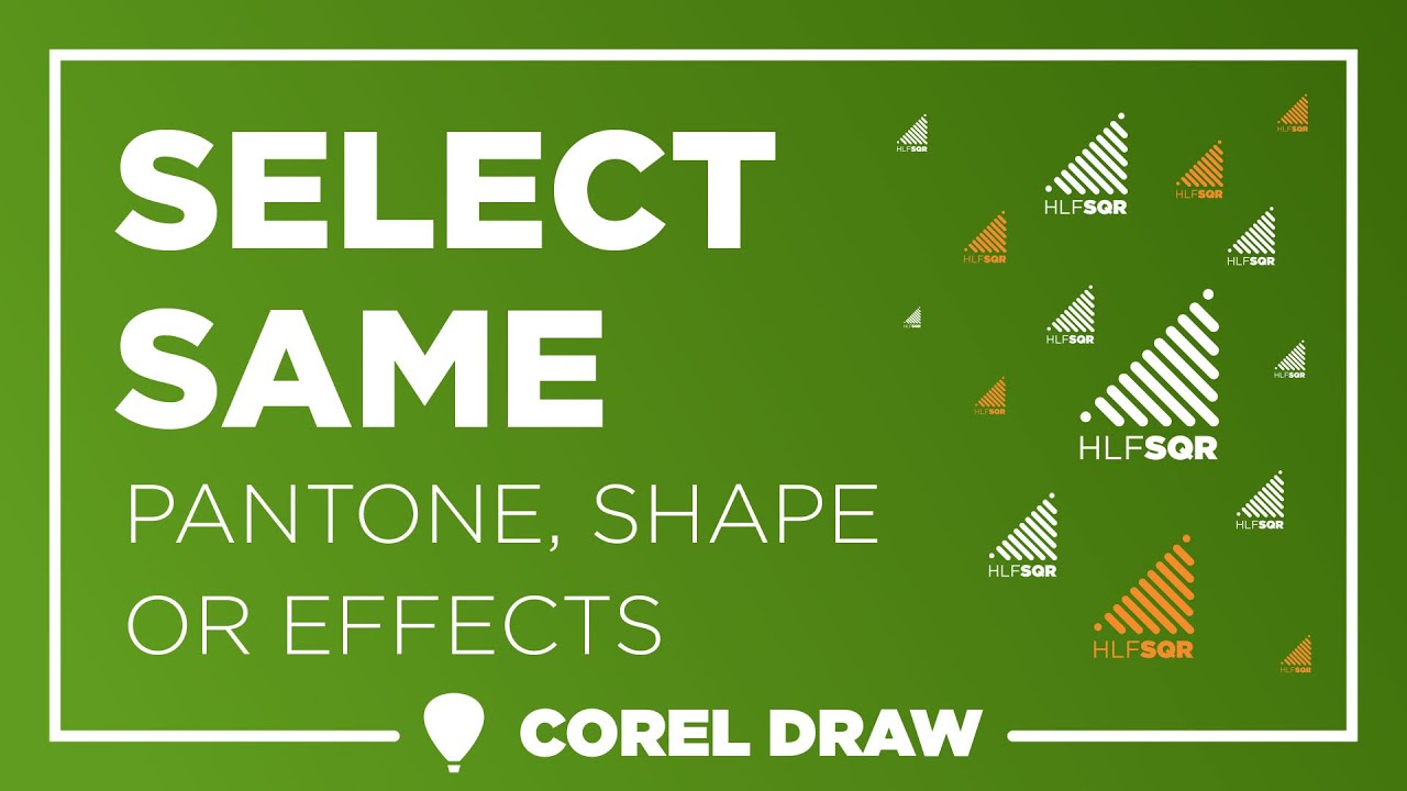 Select same Pantone objects in CorelDraw