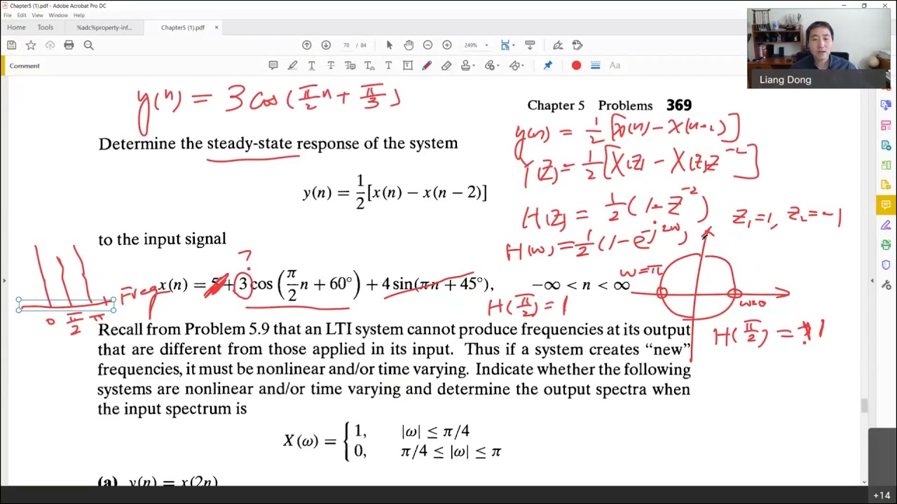 Review of Homework 6 - Problems in Chapter 5 of Proakis DSP book