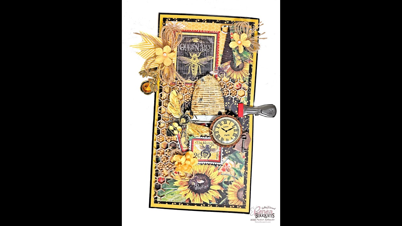 Graphic 45 Let it Bee Collage Card Composition Tutorial