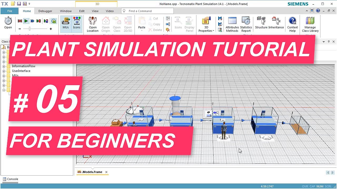 Tecnomatix Plant Simulation Tutorial 5 - How to model with Workers