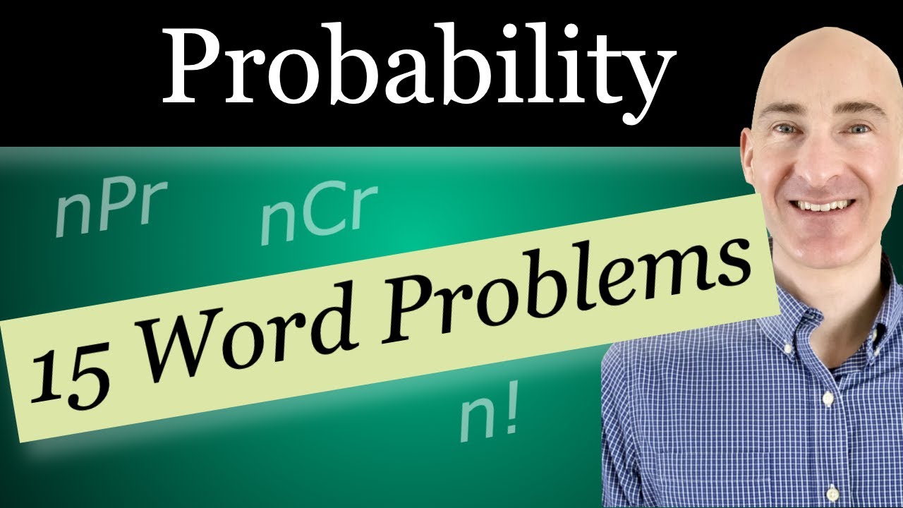 Permutations, Combinations, and Probability (15 Word Problems)