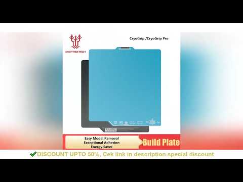 HOT BIQU Panda Build Plate CryoGrip/CryoGrip Pro 257x257mm Spring Steel Double-sided Textured for Ba