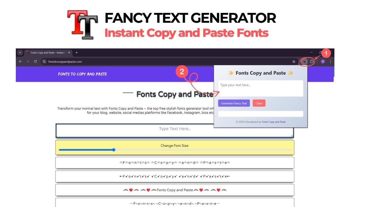 Fancy Text Generator - Copy and Paste Fonts