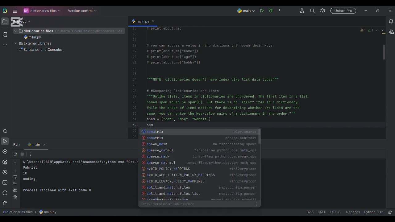 Python Dictionary Explained: Create, Access & Fix KeyErrors | Dictionary vs List (Beginner Friendly)