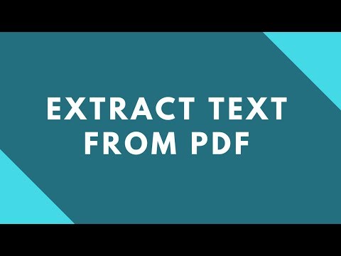 How to convert pdf to text ?