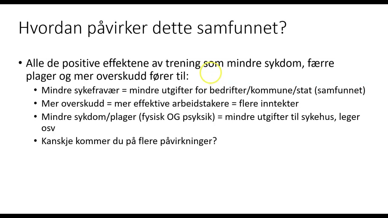 Kroppsøving vg 3 - trening og helse i samfunnet