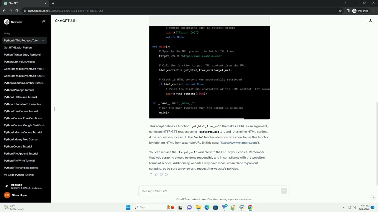 python get html from url requests