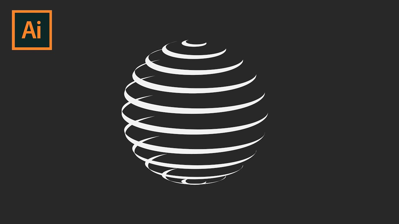 How to create Wrap around a Sphere in Adobe Illustrator