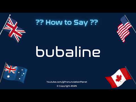 ๐๐ฟ How to Pronounce Bubaline? (CORRECTLY) | Pronunciation Planet