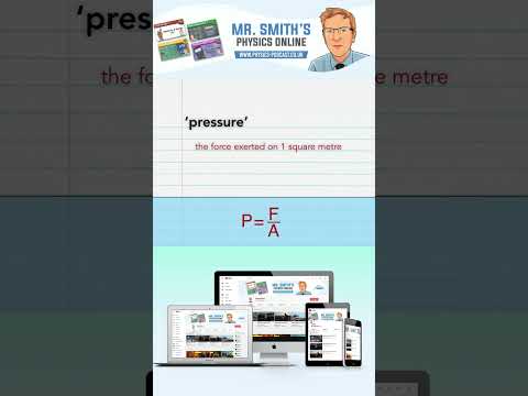 National 5 Physics definitions - pressure