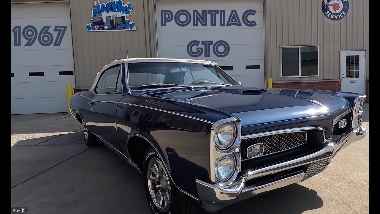1967 Pontiac GTO Convertible 4 Speed, HO Engine, A/C - Super rare options - Part 2 