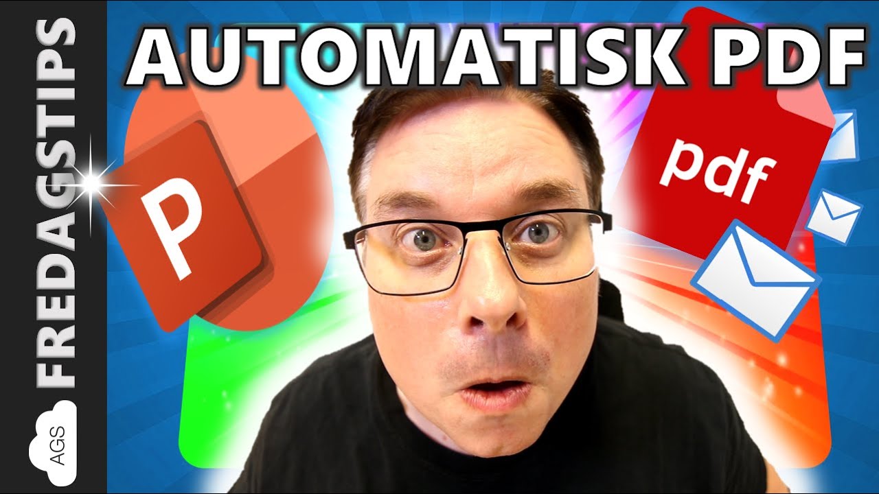 Hvordan sende PowerPoint presentasjoner automatisk som PDF