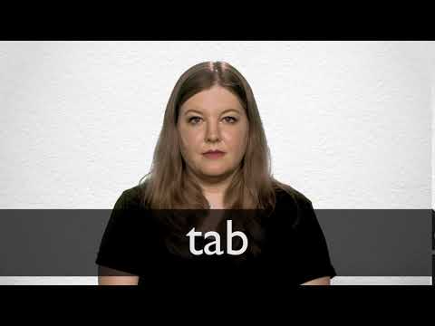 How to pronounce TAB in British English