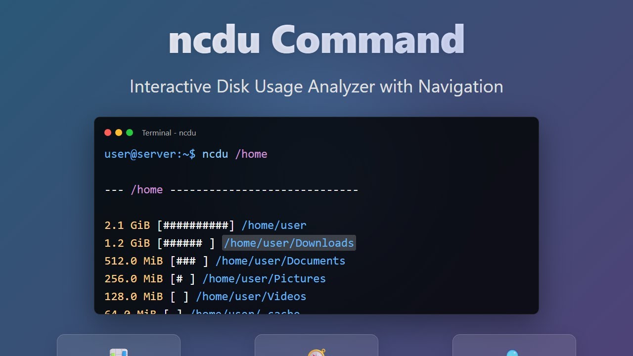 ncdu Command: Interactive Disk Usage Analysis for Linux Beginners
