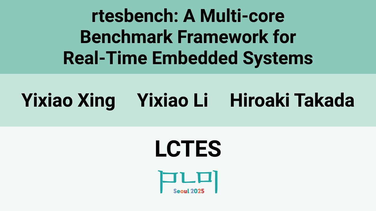 [LCTES'25] rtesbench: A Multi-core Benchmark Framework for Real-Time Embedded Systems