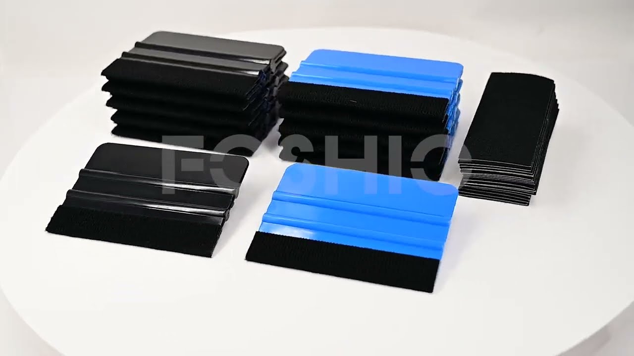 FOSHIO 4inch Vinyl Wrap Squeegee No Scratch Felt Edge Squeegee