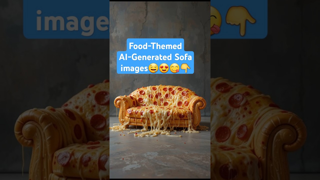 Food-Themed AI-Generated Sofa