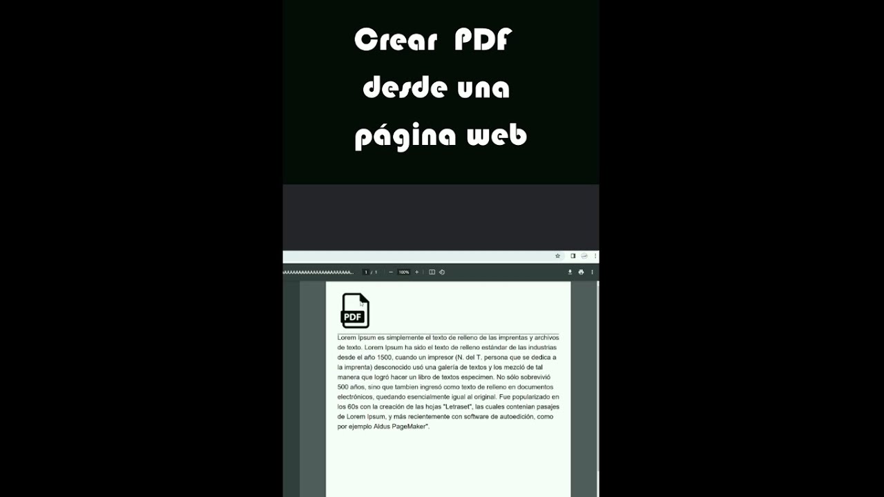 ¿Cómo crear un pdf desde una página web?  #programacion #informatica #html #pdf