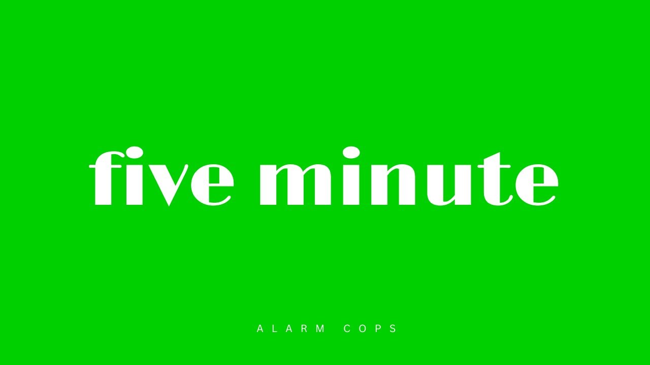 5-Minute Green Screen Timer | Chroma Key Countdown for Streamers & Creators